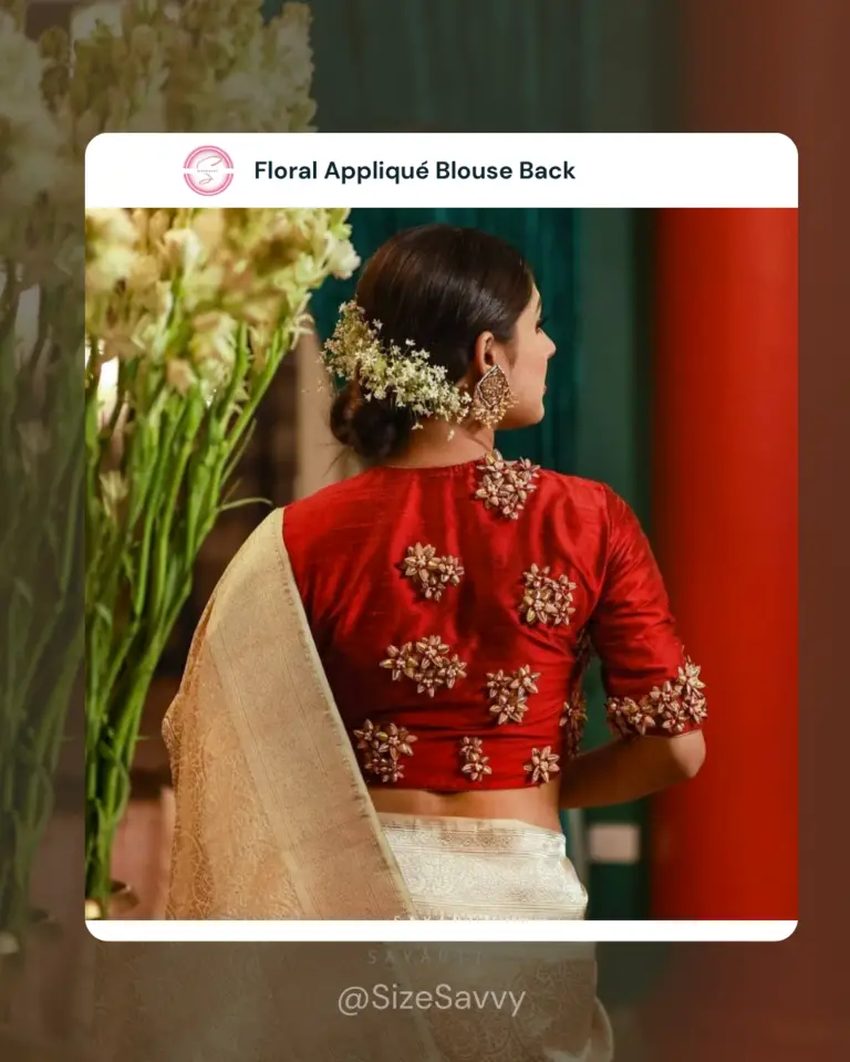 12+ Latest Wedding Blouse Back Designs for Brides in 2024 - SizeSavvy