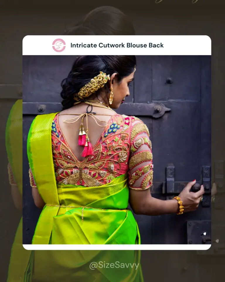 12+ Latest Wedding Blouse Back Designs for Brides in 2024 - SizeSavvy