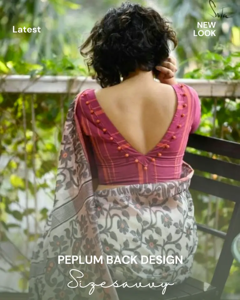 26+ Simple Blouse Back Designs in 2024 - SizeSavvy