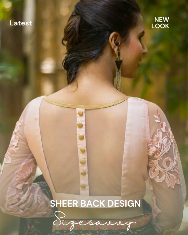 26+ Simple Blouse Back Designs in 2024 - SizeSavvy