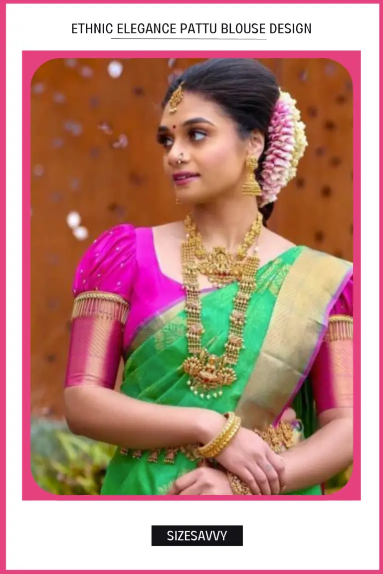 10+ Latest Pattu Saree Blouse Designs & Patterns Ideas 2024 - SizeSavvy