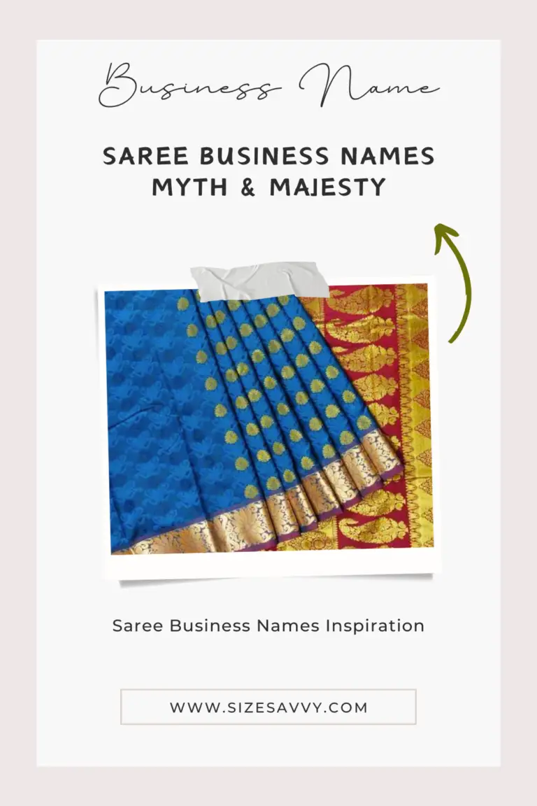 101+ Latest Unique Saree Business Names in 2024 - SizeSavvy