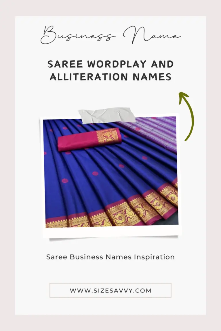 101+ Latest Unique Saree Business Names in 2024 - SizeSavvy