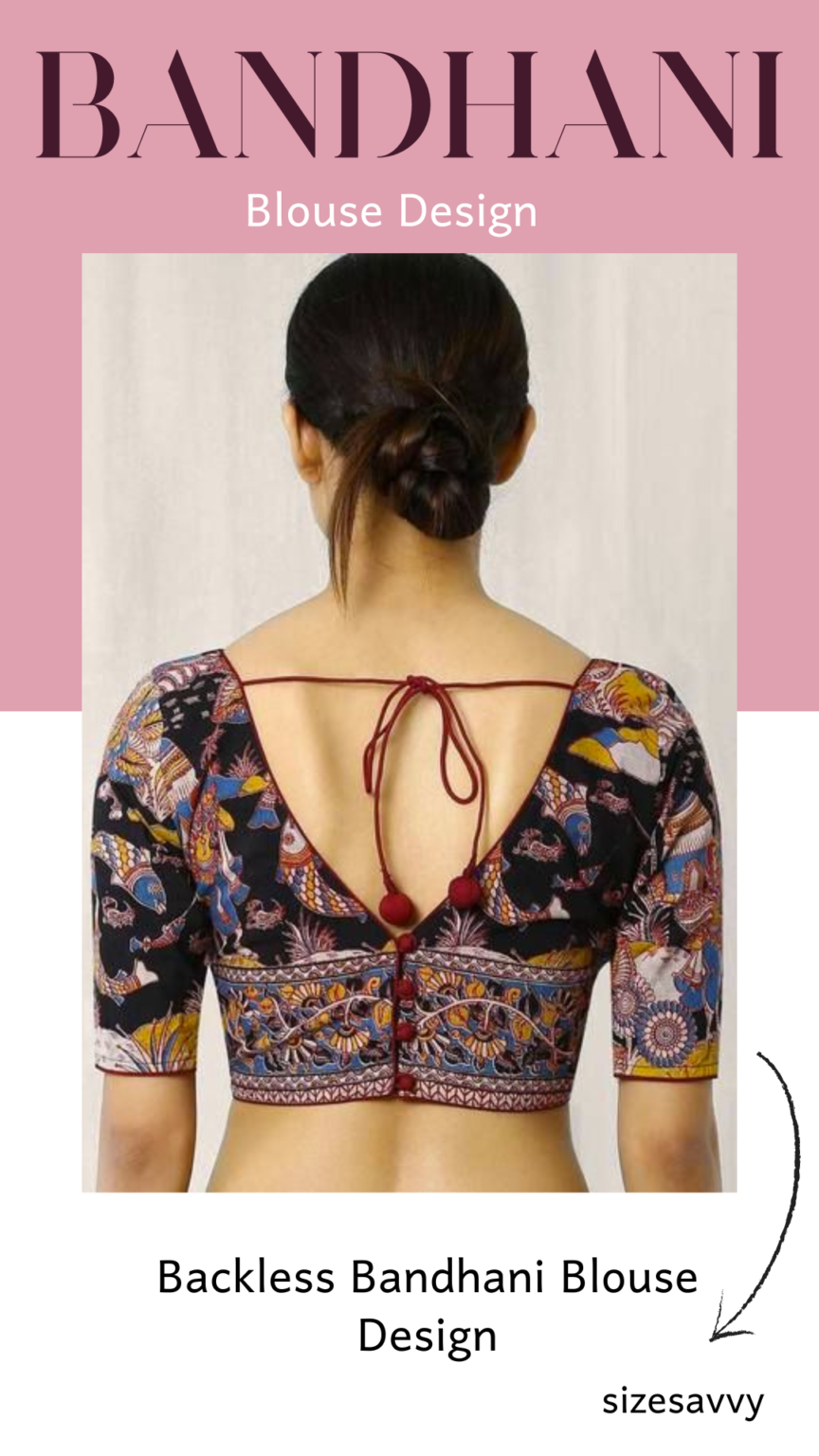 Dazzle in Dots Style Bandhani Saree Blouse Designs in 2024 - SizeSavvy