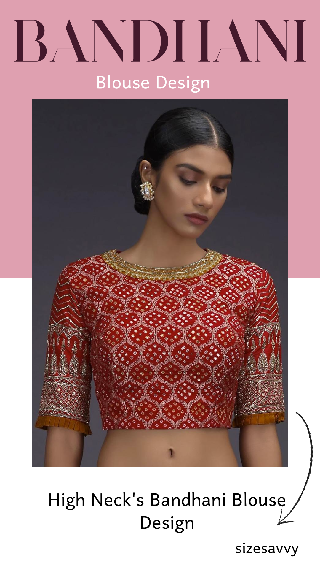 Dazzle in Dots Style Bandhani Saree Blouse Designs in 2024 - SizeSavvy
