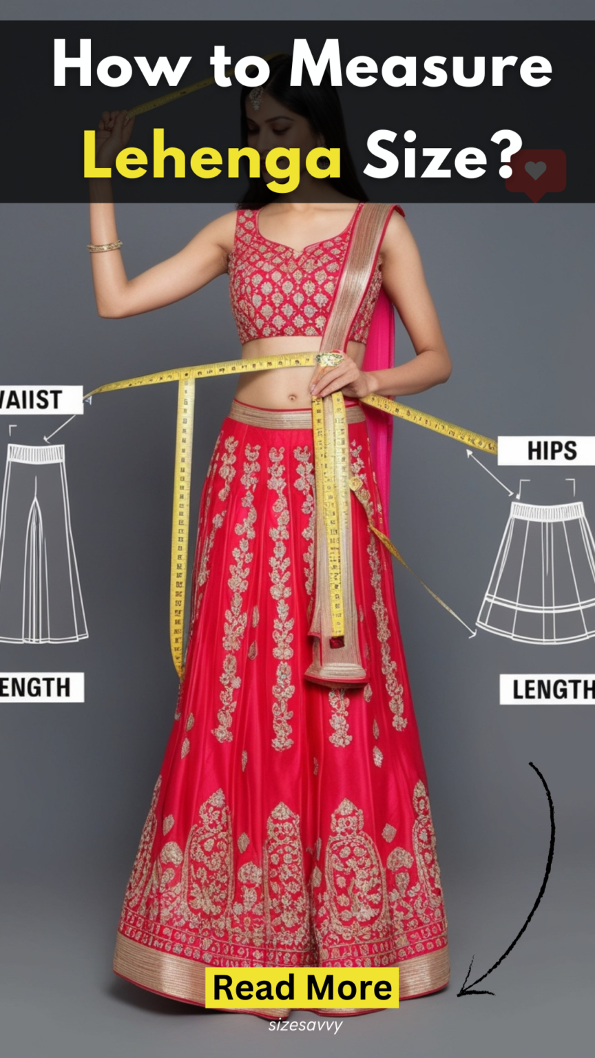 How to Measure Lehenga Size? in 2024 - SizeSavvy